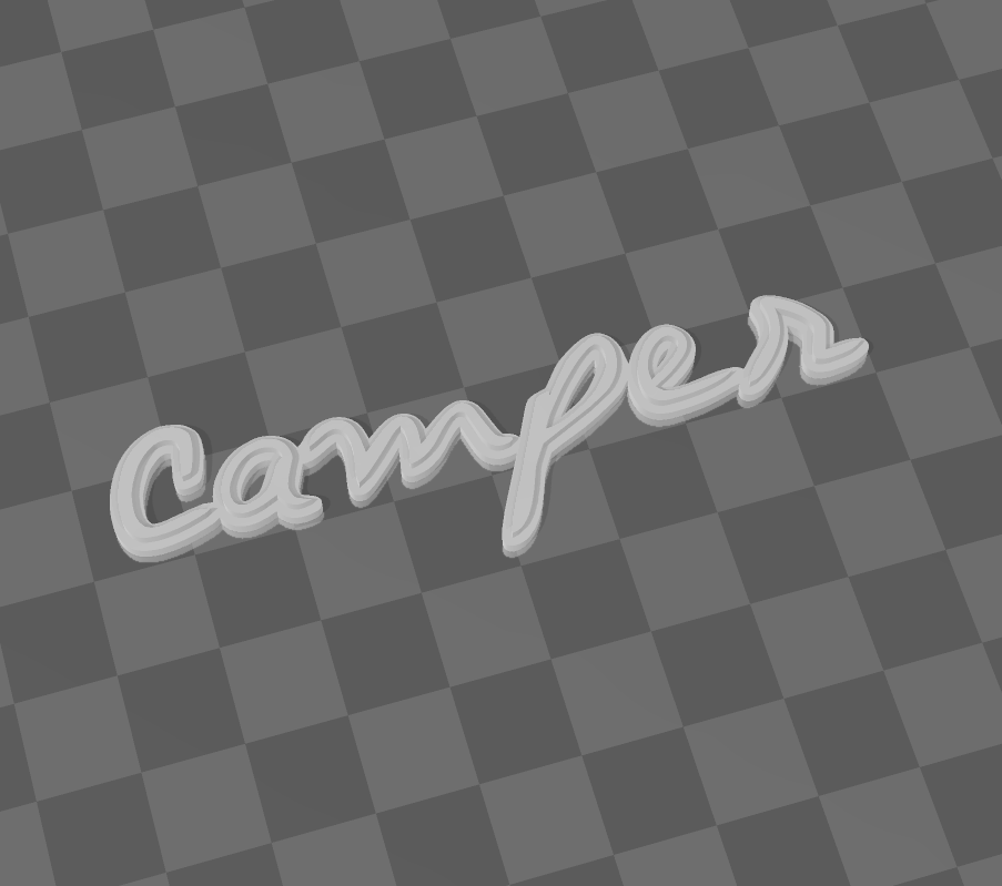 STL file Camper Emblem 🚐 ・Template to download and 3D print・Cults