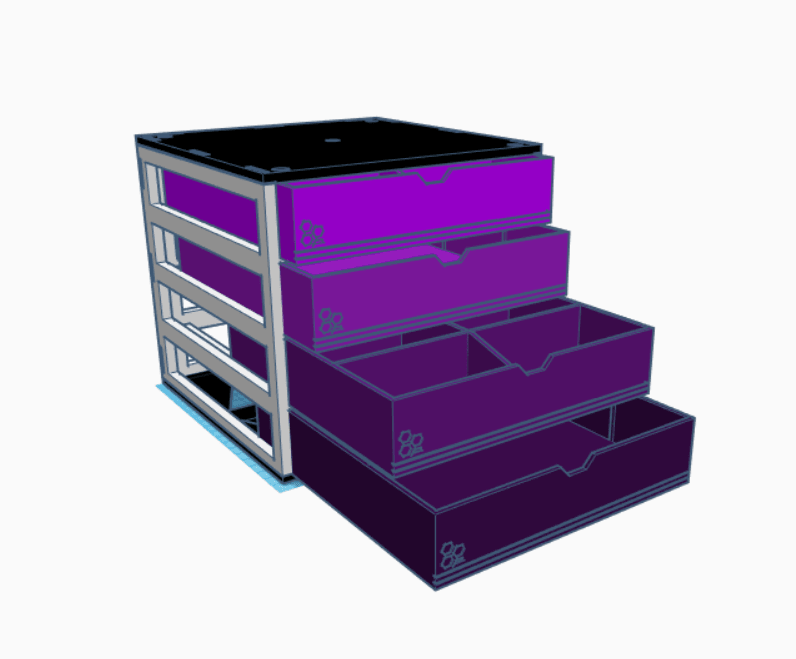 🏢 Modular desk organizer・ STL File for ・Cults