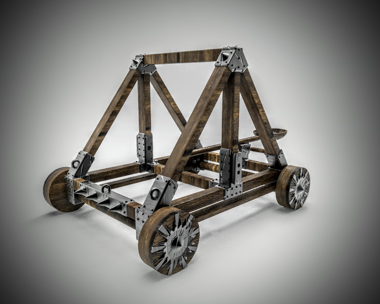 STL file Catapult (functional) 👴・3D printing design to download・Cults