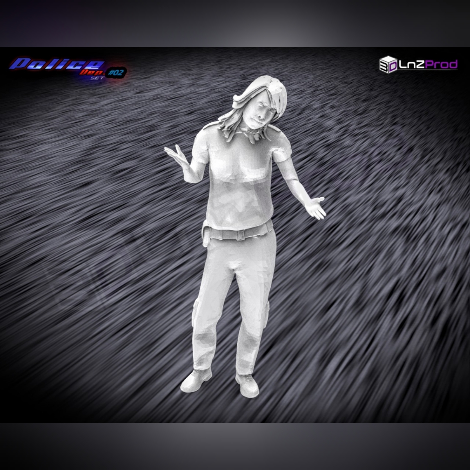 🚓 Police Department set scale models #02・ 3D File for ・Cults