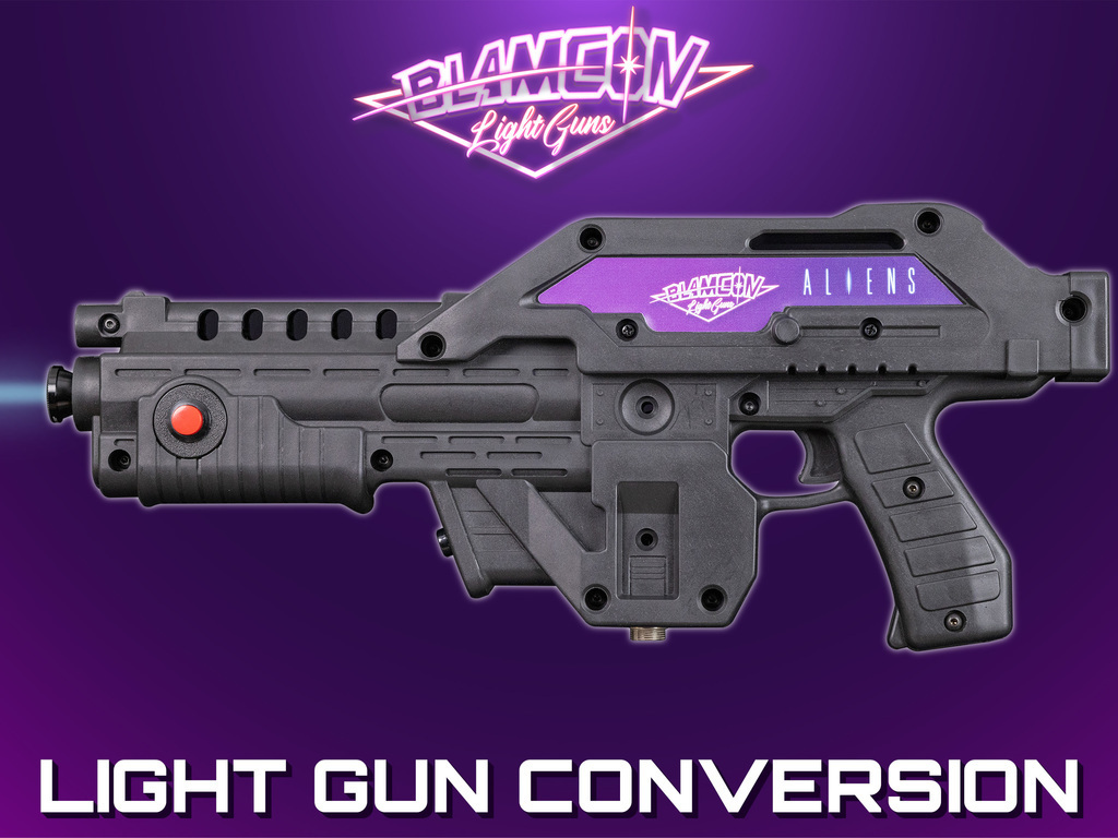 🕹️ Aliens Extermination Arcade Gun Conversion to Blamcon・Free 3D File for ・Cults