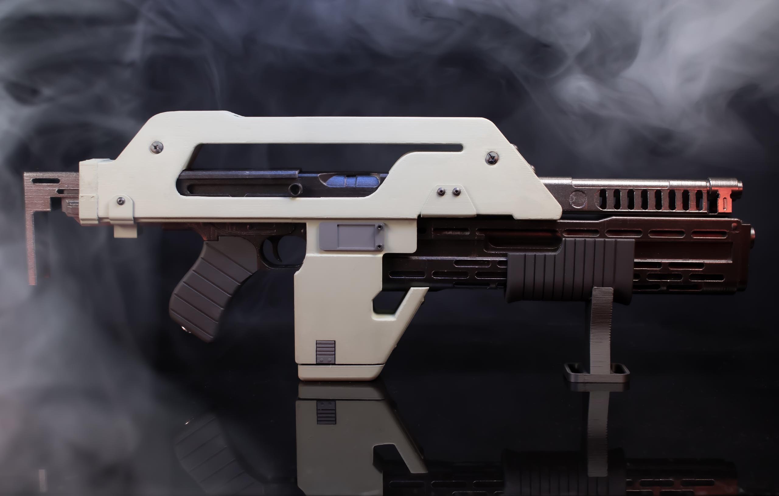 3D printable Aliens Pulse Rifle M41A - Moving Parts! |NEW Shotgun ...