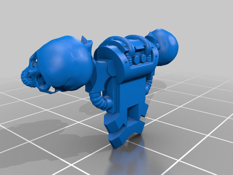 🎒 Backpack Skull Chaos・Free STL File for ・Cults