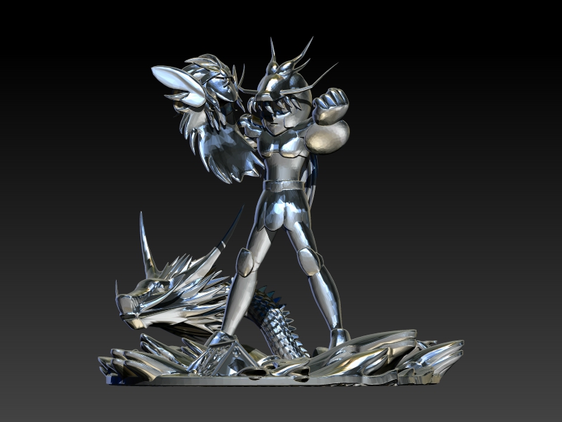 Free STL file DRAGON SHIRYU SAINT SEIYA BOBBLEHEAD VERSION 🐉 ・Model to ...
