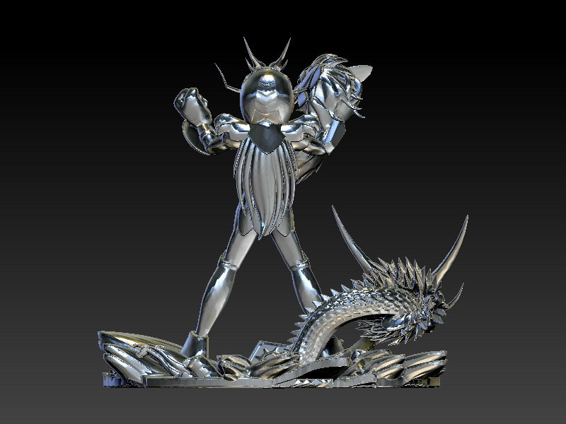 Free STL file DRAGON SHIRYU SAINT SEIYA BOBBLEHEAD VERSION 🐉 ・Model to ...