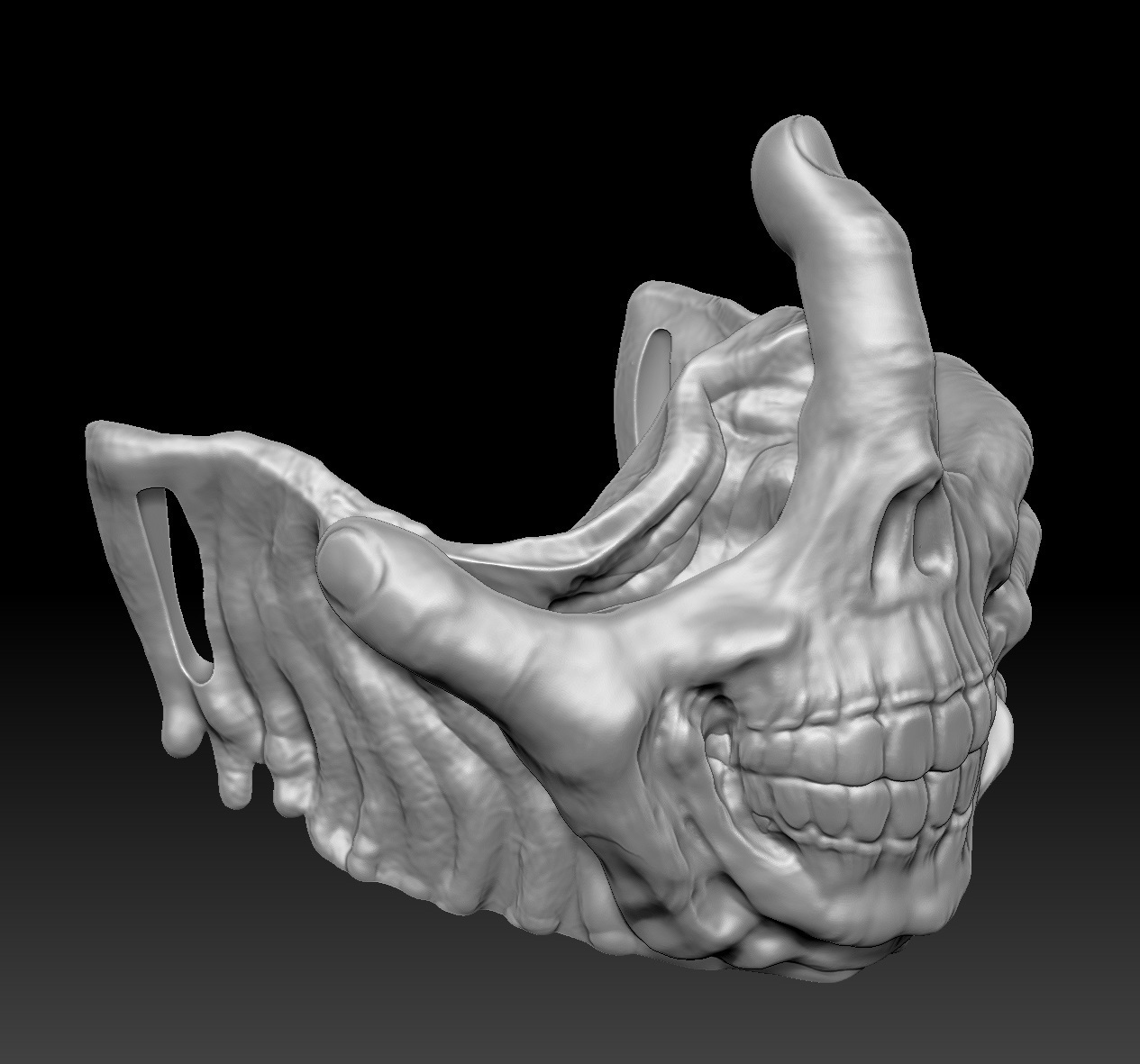 💀 Skull hand masks・ STL File for ・Cults