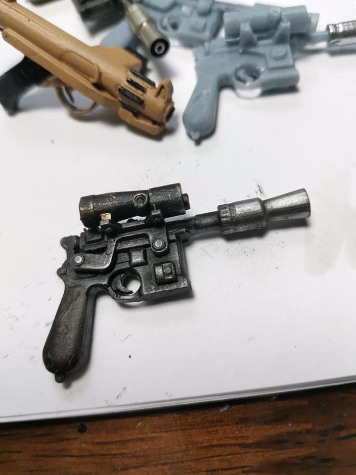 Archivo 3D Star Wars Dagobah Luke Skywalker DL-44 blaster escala 1/6 ⭐ ・Objeto de impresión 3D ...