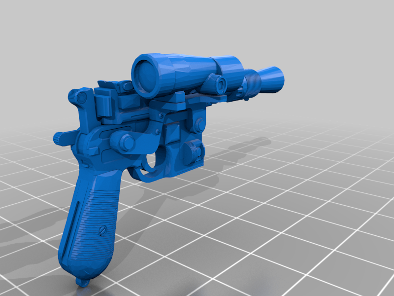 Archivo 3D Star Wars Dagobah Luke Skywalker DL-44 blaster escala 1/6 ⭐ ・Objeto de impresión 3D ...