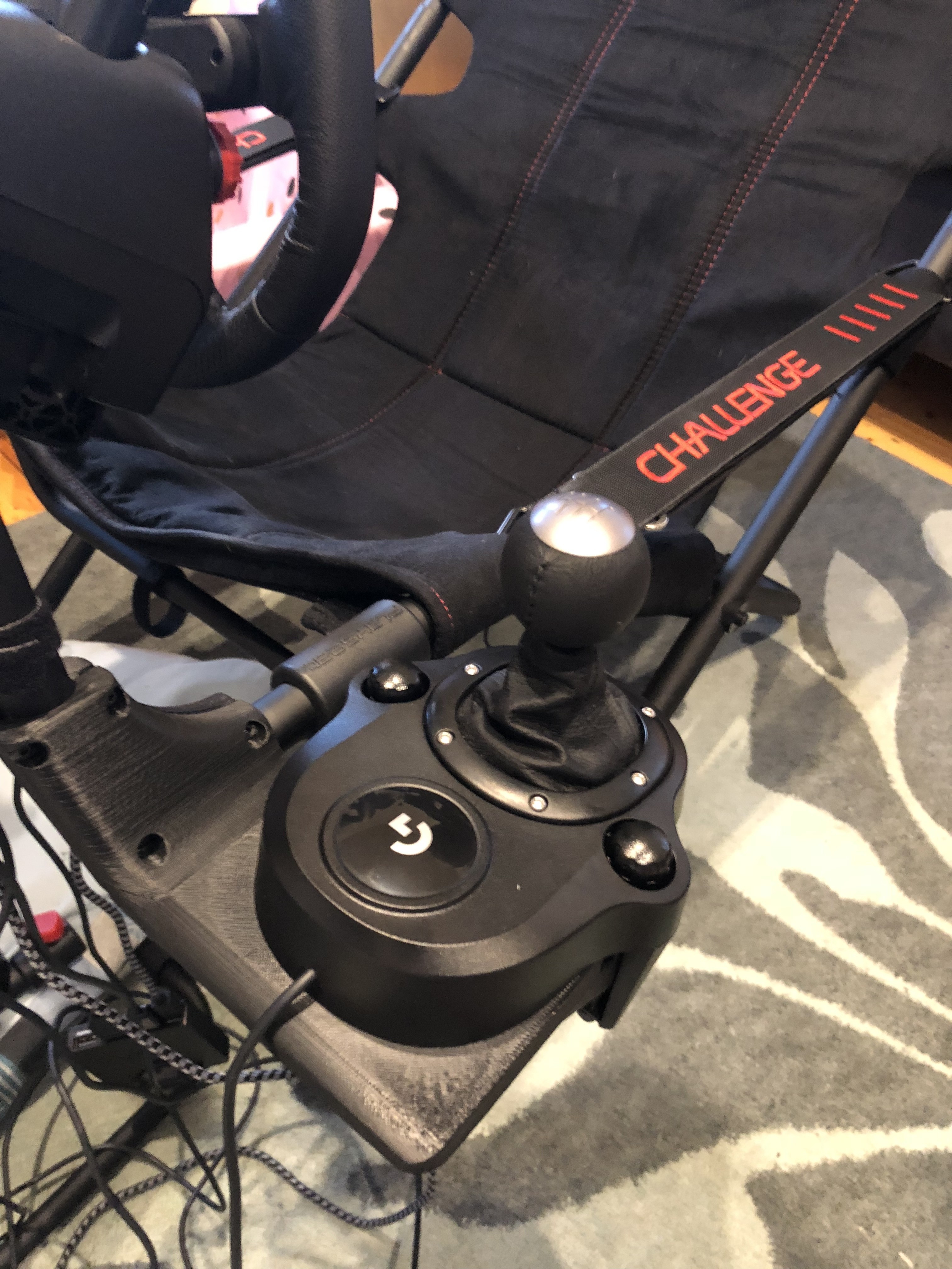 3D print Playseat Challenge Logitech shifter mount • made with Kossell ...