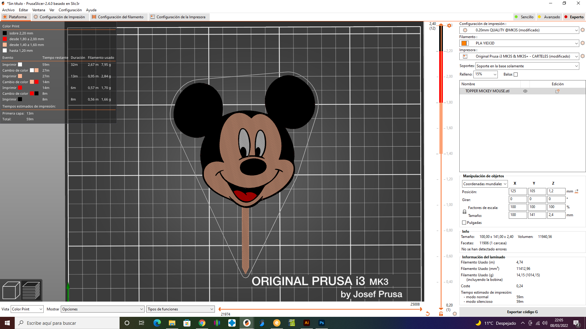 STL file Mickey Mouse Cake Topper 🐁 (3MF)・3D printing model to download ...