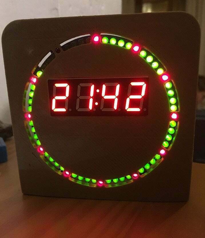Free STL file Rotation LED Clock Enclosure 🕰️ (SCAD)・3D printing model ...
