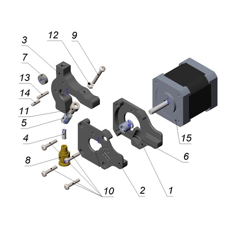 Fichier STL gratuit Extrudeuse 1 🔧 ・Modèle pour imprimante 3D à ...