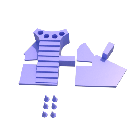 🤴 Parchis of 6 seats, Ludo king・ STL File for ・Cults