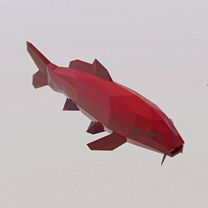 Fichier STL koi low poly 👽 ・Design imprimable en 3D à télécharger・Cults