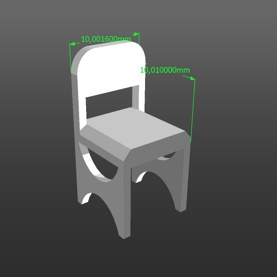 STL file 1:50 scale model chair 🪑 ・Model to download and 3D print・Cults