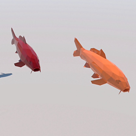 Fichier STL koi low poly 👽 ・Design imprimable en 3D à télécharger・Cults