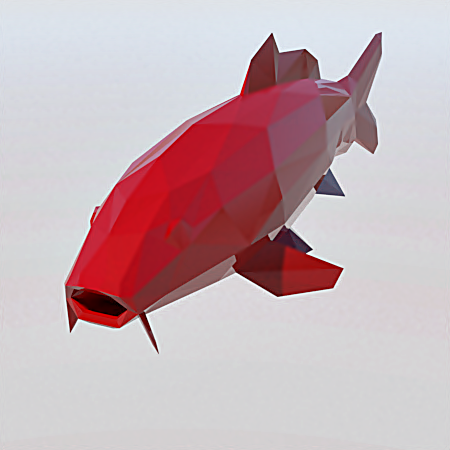 Fichier STL koi low poly 👽 ・Design imprimable en 3D à télécharger・Cults