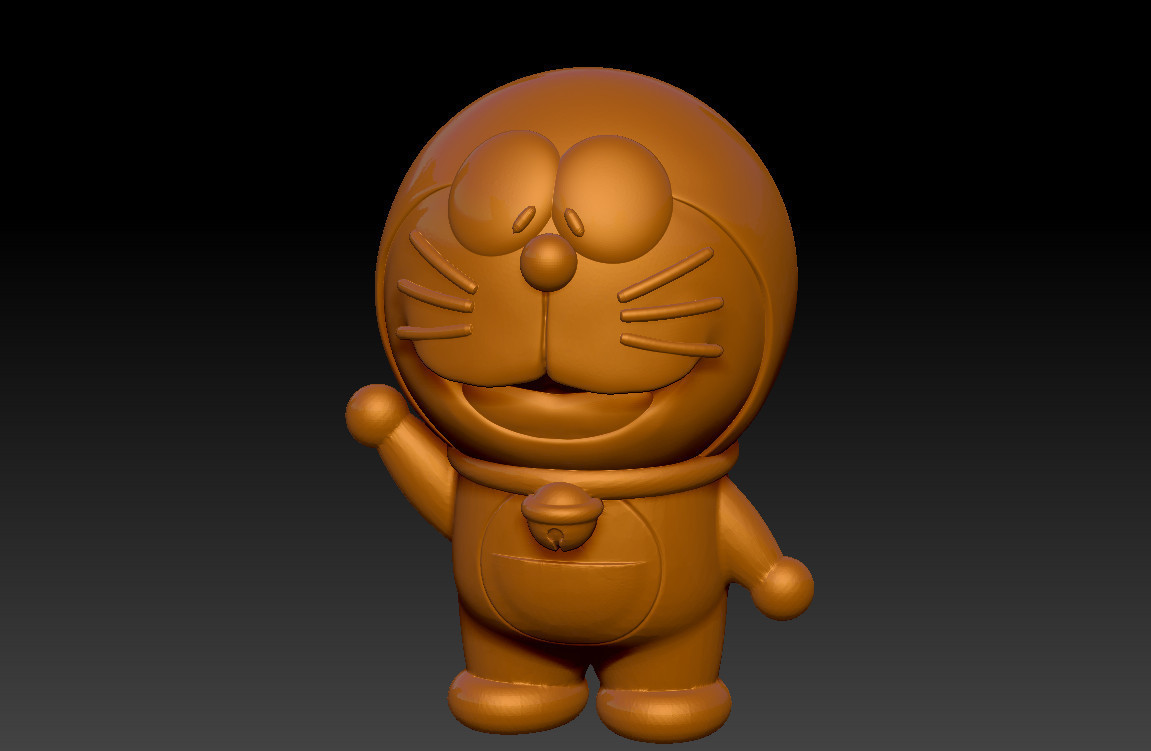 STL file doraemon say hello 9 👋・3D printer model to download・Cults