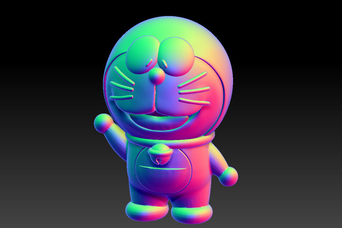 STL file doraemon say hello 9 👋・3D printer model to download・Cults