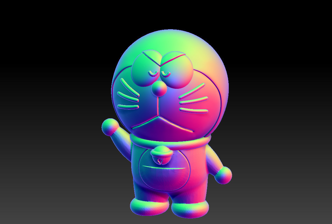Fichier STL doraemon dit bonjour 6 💍・Modèle pour imprimante 3D à ...