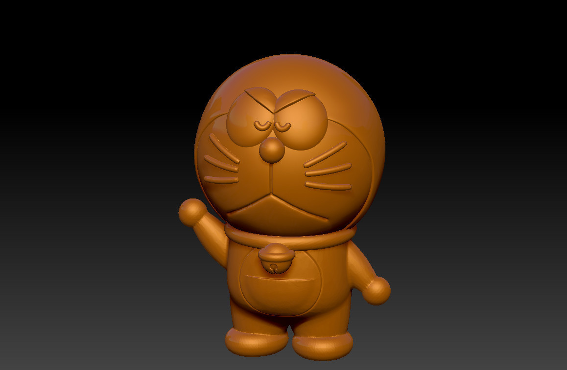 Fichier STL doraemon dit bonjour 6 💍・Modèle pour imprimante 3D à ...