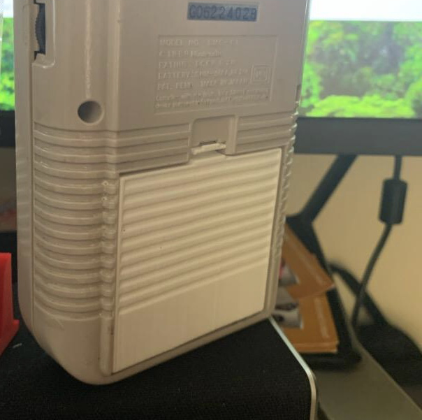 3D printed Nintendo GameBoy battery cover・Cults