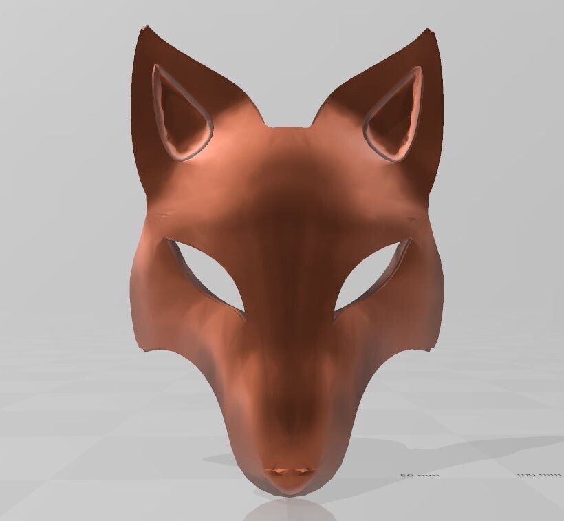 🦊 Fox Mask・Free STL File for ・Cults