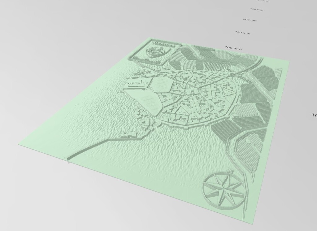 🗺️ D&D Town Map Plate・Free STL File for ・Cults