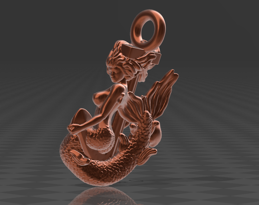 STL file Mermaid Pendant 🧜‍♀️・3D printing idea to download・Cults