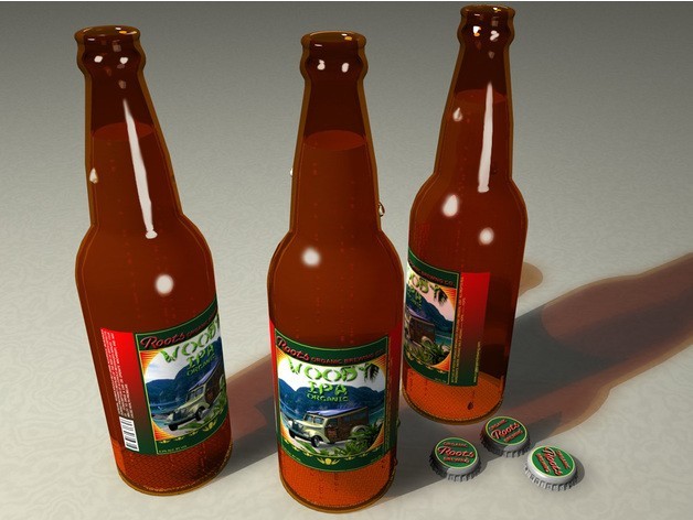 🍺 Beer bottle・Free STL File for ・Cults