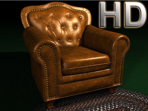 STL file Leather chair 🪑 ・3D print model to download・Cults