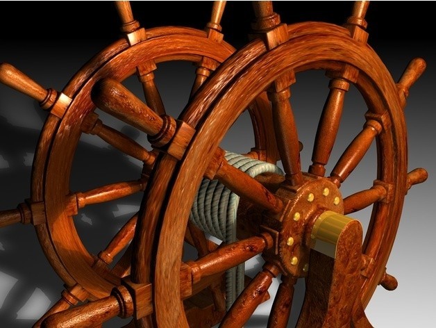 🛞 Ship's Wheel・ STL File for ・Cults
