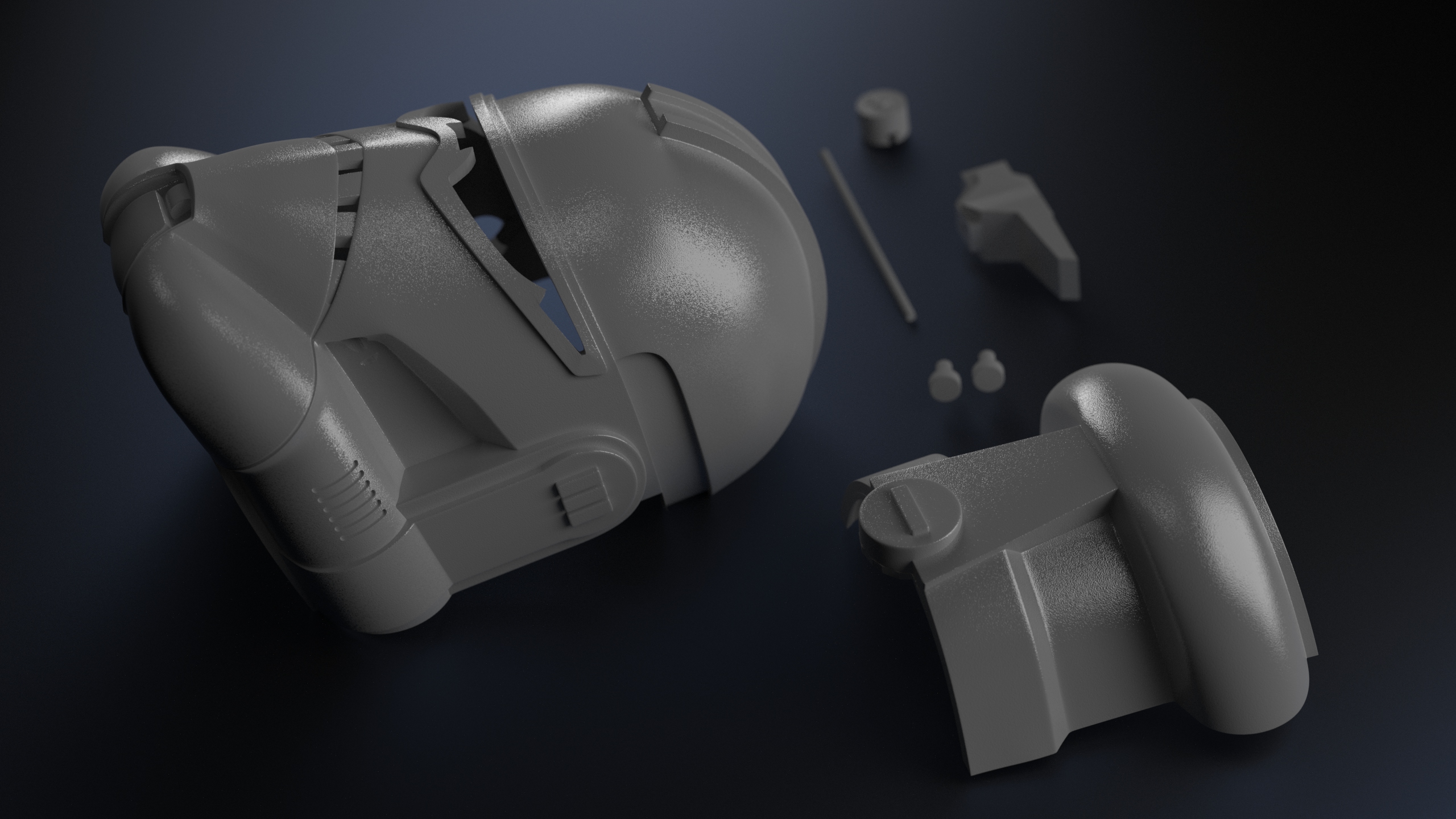 STL file Star Wars Commander Wolffe Helmet ⭐ ・3D printable design to ...