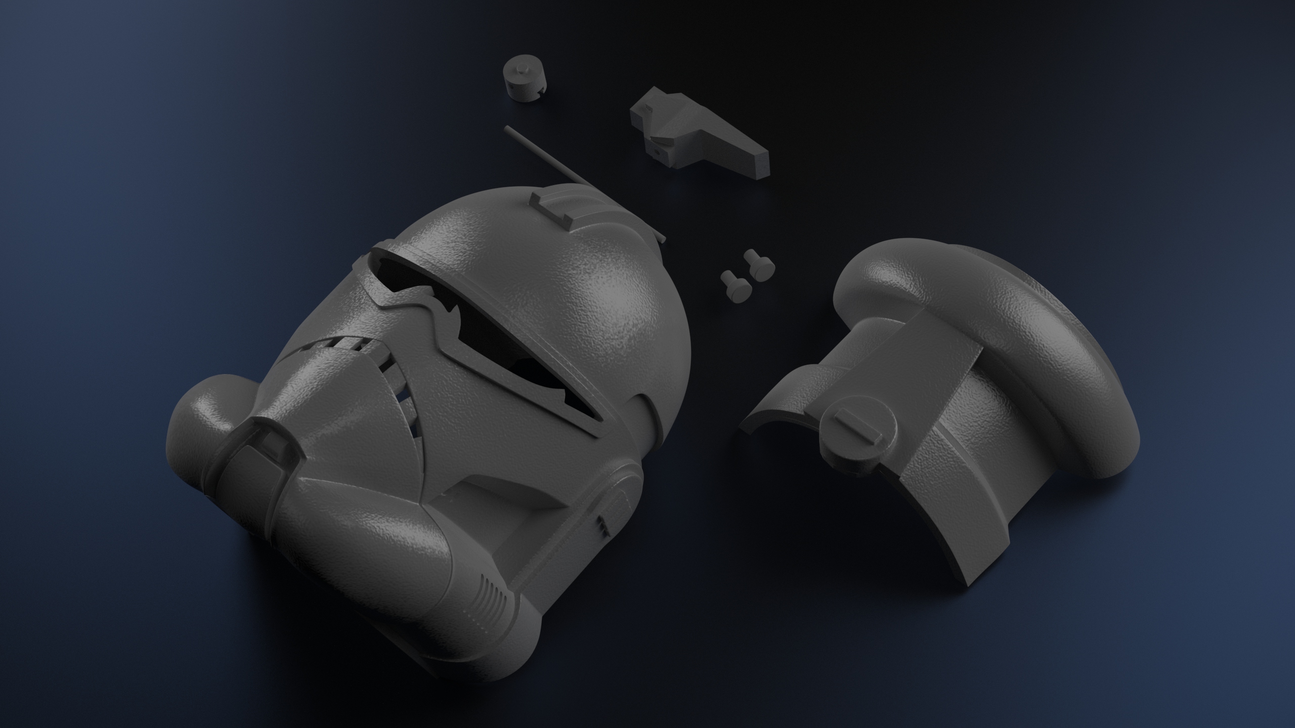 STL file Star Wars Commander Wolffe Helmet ⭐ ・3D printable design to ...