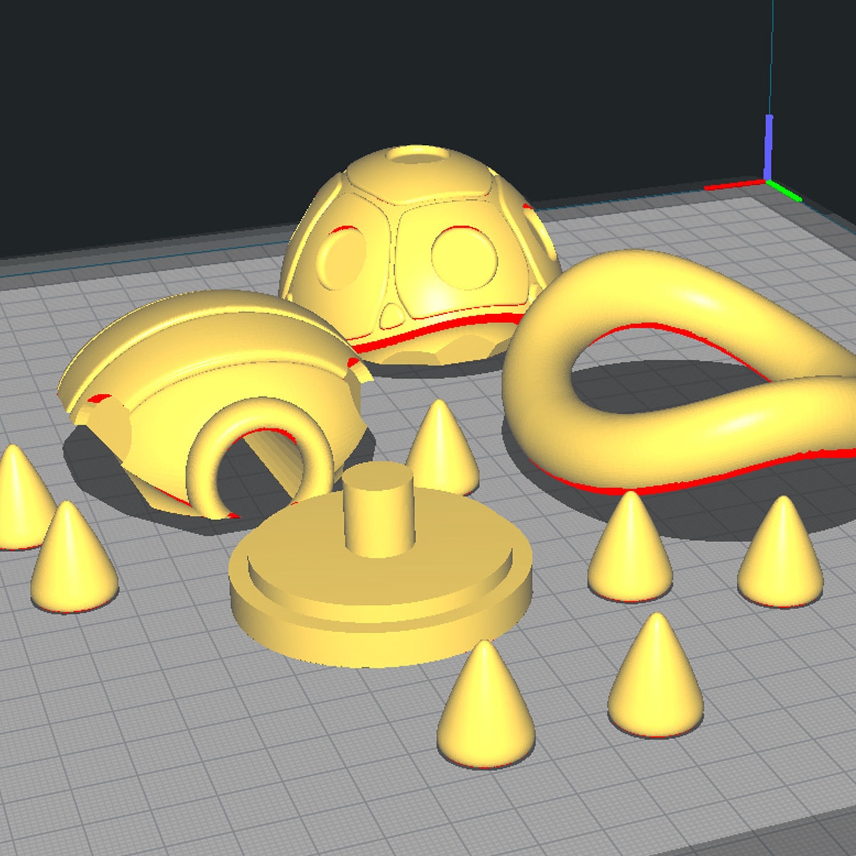 🐚 Spiny Shell Mario Bross (Pen holder)・ STL File for ・Cults