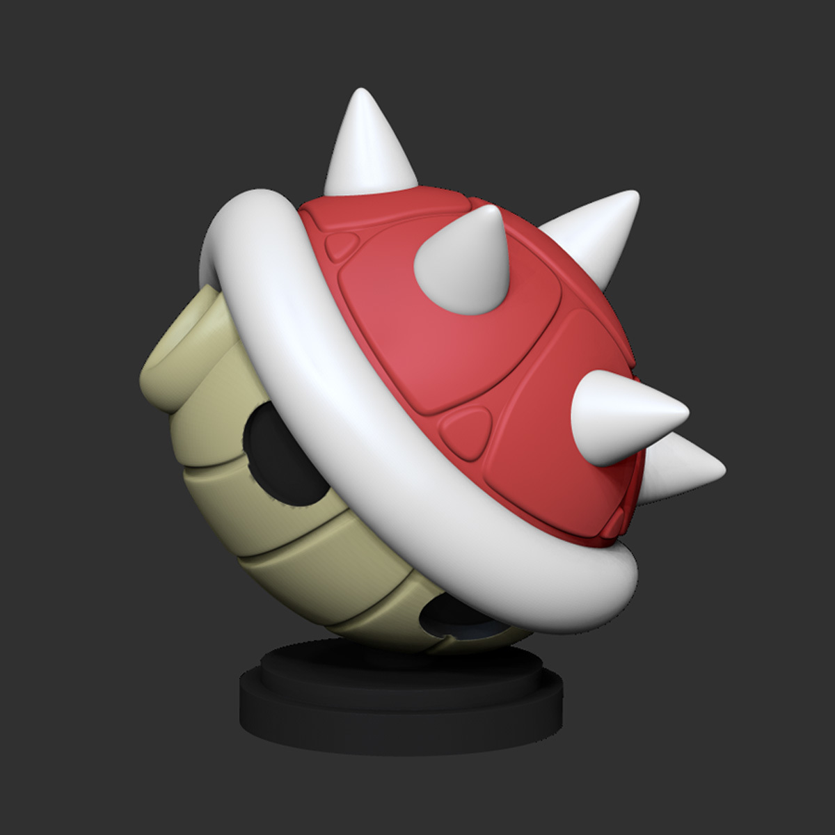 🐚 Spiny Shell Mario Bross (Pen holder)・ STL File for ・Cults