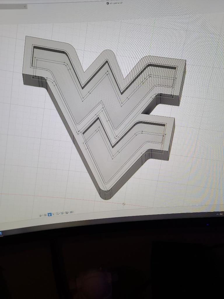 🚩 WVU led light with stand・Free STL File for ・Cults