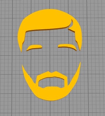 Free STL file drake wall art and keychains pack 🎨 ・3D printable design ...