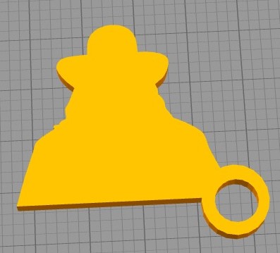 Free STL file wwe undertaker keychain 🗝️ ・3D printing template to ...