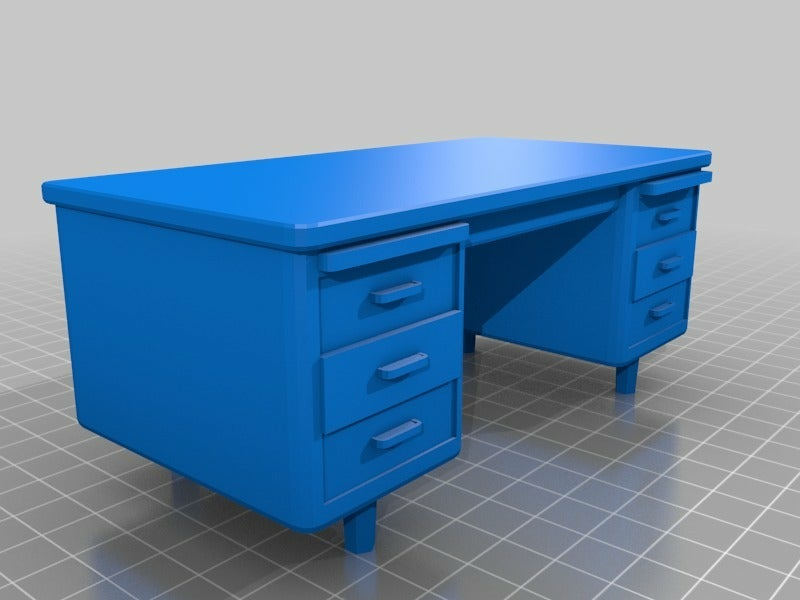 🏢 Fallout 4 Office Desk FWW 28mm / 32mm scale・Free STL File for ・Cults