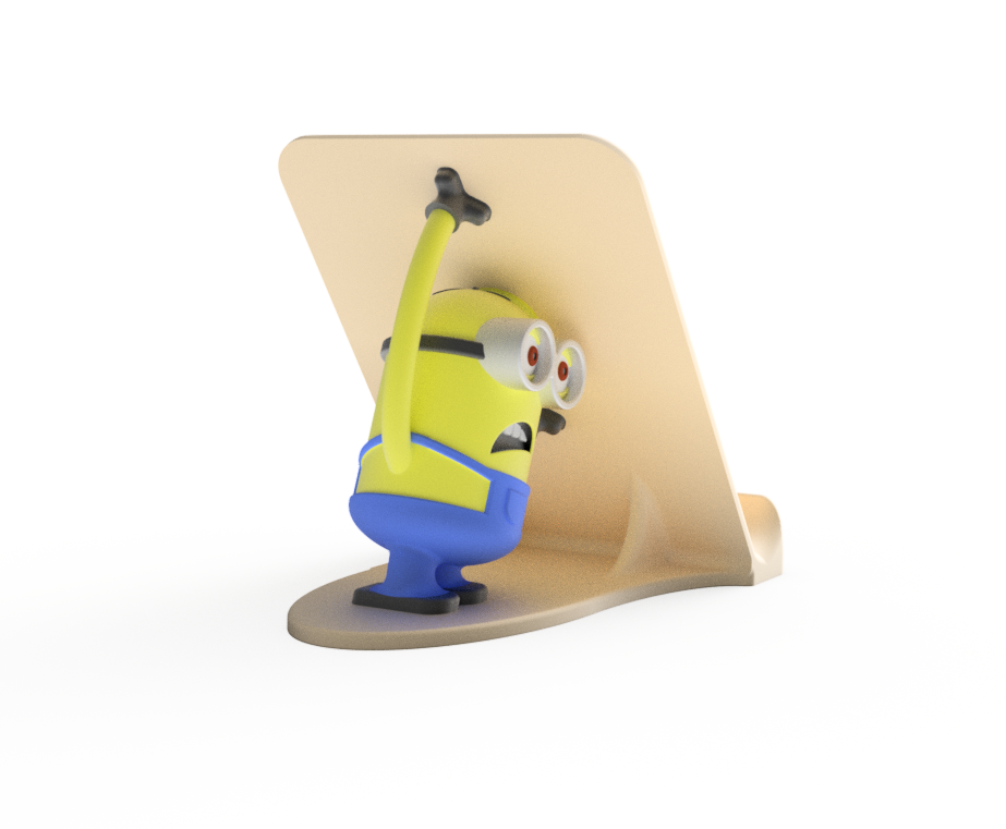 STL file Minion Phone Stand 👹 ・3D printable model to download・Cults