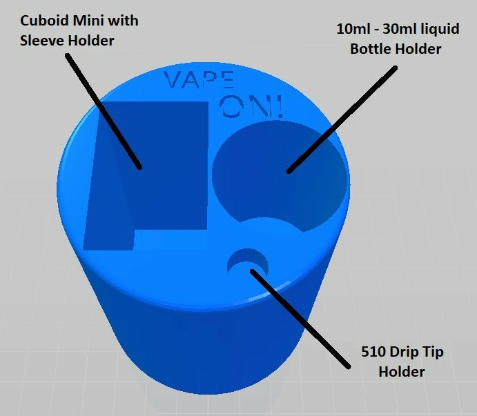 Free STL file Cuboid Mini Base for Car Cup Holder 🚗 ・3D printing model ...