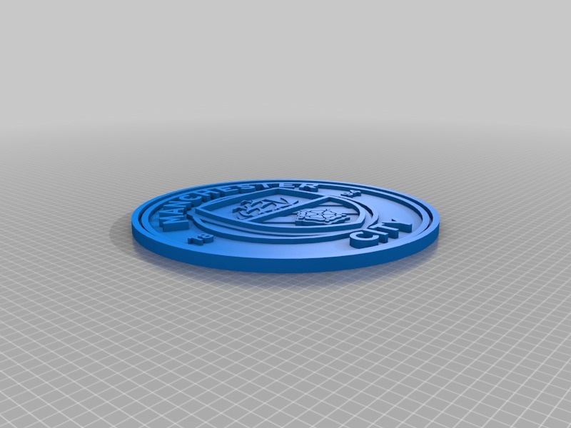 Free 3D file Manchester City FC Logo 298x298x15mm +split files 🏙️・3D ...