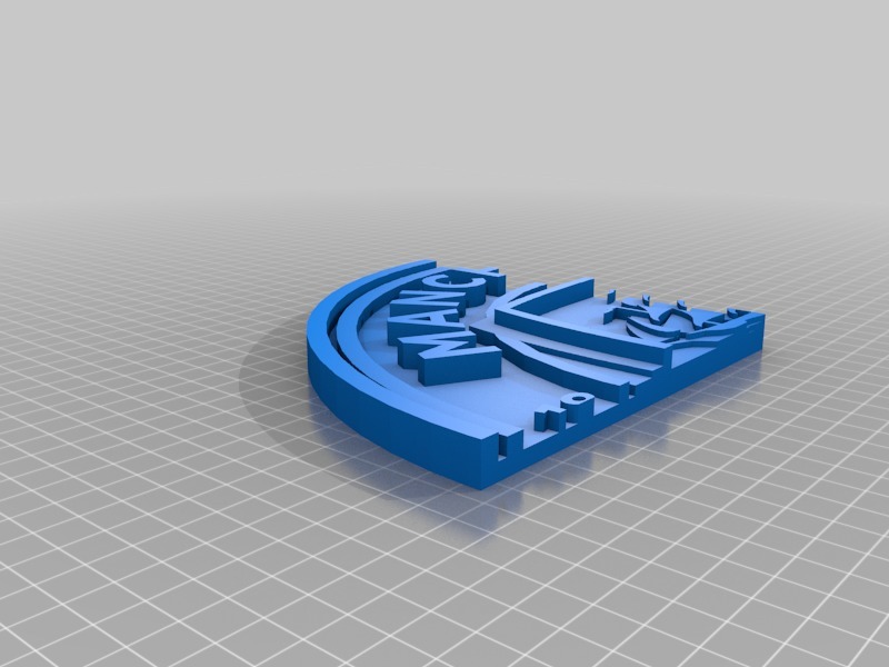Free 3D file Manchester City FC Logo 298x298x15mm +split files 🏙️・3D ...