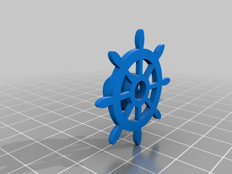 Free STL file Ship's Wheel and Skull for Prusa Printers 🛞 ・Template to ...