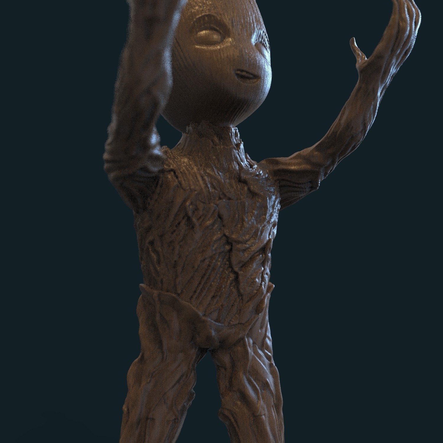 STL file BABY GROOT PEN HOLDER 👶 ・3D printable model to download・Cults