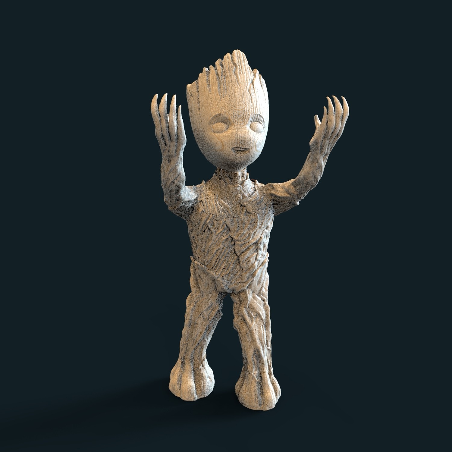 STL file BABY GROOT PEN HOLDER 👶 ・3D printable model to download・Cults