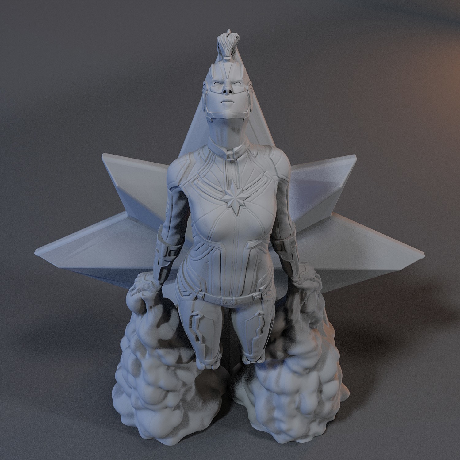 STL file Captain Marvel 🦸 ・3D printer model to download・Cults