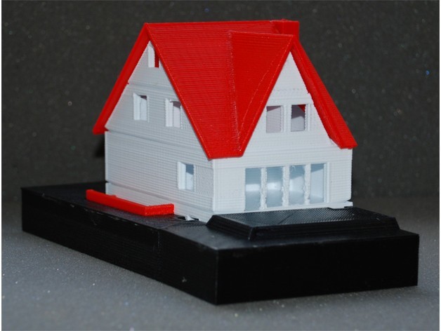 Free STL file my house (in 1:100) 🏠 ・3D print design to download・Cults