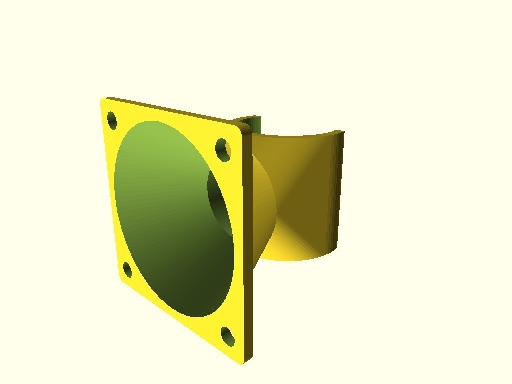 Free STL file Customizable Fan Duct for All Metal Hot End and 40mm fan ...